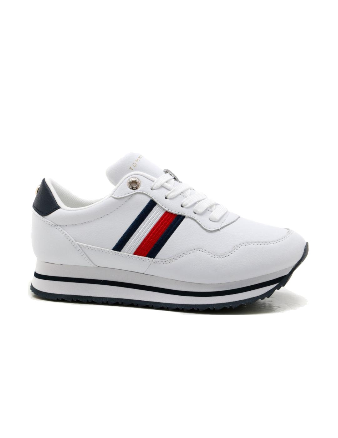 Zapatillas Tommy Essential Webbing Mujer Blanco